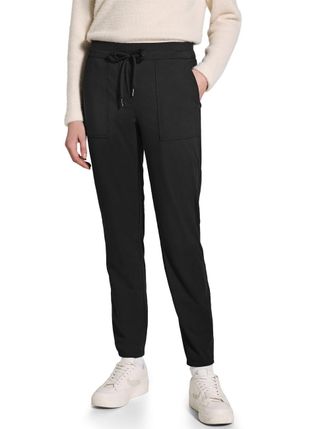 Cecil Damen B378555 Hose Im Casual Fit, Schwarz,XXL / 30L