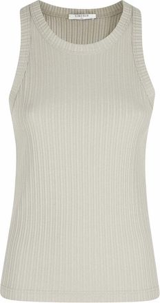 Circolo 1901 Femme, Tops, Vert, Taille: 38 FR Tank Top Ribbed