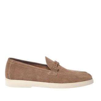 Baldinini Homme, Chaussures, Beige, Taille: 42 1/2 EU Suede Loafer