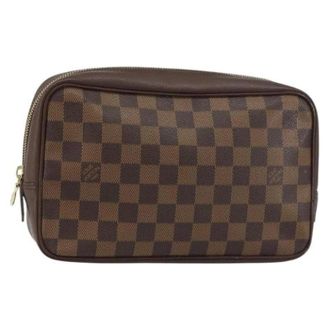Louis Vuitton Pochette en toile Pre-owned - Femme - Pre-owned - Brun - Taille: ONE Size