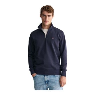 GANT Half-Zip Sweatshirt - - Sweatshirts & Hoodies - Herren - Blau - 2XL