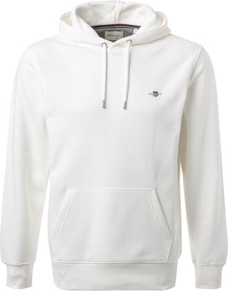 GANT Herren Hoodie weiß unifarben