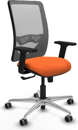 Piqueras y Crespo Hochwertiger Schreibtischstuhl Zulema mit 2D-Armen, h&ouml;henverstellbare Lendenwirbelst&uuml;tze, ausgestattet mit Sincro 3 Positionen und Schneideschaum, Gra