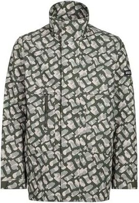 Aigle Parka imprim&eacute;e &agrave; col montant en coton m&eacute;lang&eacute;