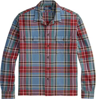 Polo Ralph Lauren Classic Fit Plaid Flannel Camp Shirt 710b24184001