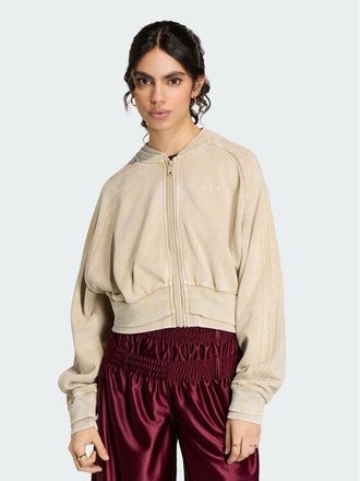 adidas Sweatshirt Sst Double Layered Cropped Track Top KT2228 Beige Regular Fit