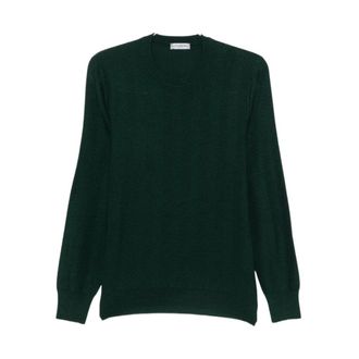 Vengera Pullover mit Rundausschnitt im Chevron-Strickmuster - - Knitwear - Herren - Gr&uuml;n - L