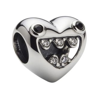 Pandora Femme, Accessoires, Gris, Taille: ONE Size Charm Coeur Les Petits Monstres de Maman