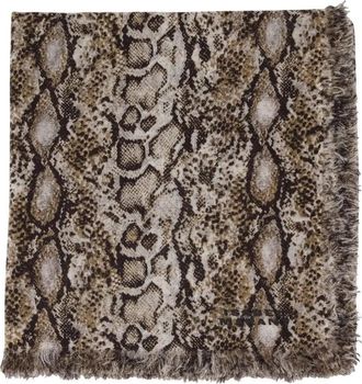 Isabel Marant Isabel Marant Tücher & Schals - Madicia Gb Scarf With Snake Skin Pattern - Gr. unisize - in Grau - für Damen