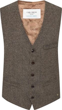 Carl Gross Weste aus einem Wollgemisch mit Seide und Stretch, Modern Fit in