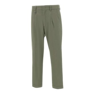 Paolo Pecora Homme, Pantalons, Vert, Taille: XL Pantalon Chino Coupe D&eacute;contract&eacute;e