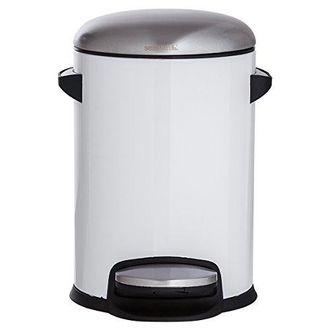 Sealskin Cosmic, Poubelle à Pédale, Acier Inoxydable Blanc