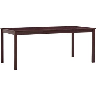 vidaXL Vidaxl - Table de salle &agrave; manger Marron fonc&eacute; 180 x 90 x 73 cm Pin