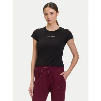 A|X Armani Exchange T-Shirt XW001455 AF10356 UC001 Schwarz Slim Fit