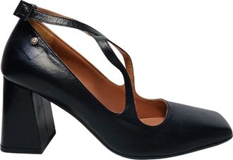 Pollini Femme, Chaussures, Noir, Taille: 37 1/2 EU Scarpe tacco Nappa