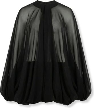 Rick Owens Femme, Blouses et Chemises, Noir, Taille: 38 FR Luxor Cape