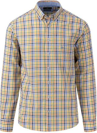 Fynch-Hatton Gemustertes Casual-Fit Hemd mit modischem Print Leaf Green/S