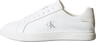Calvin Klein Damen Cupsole Sneaker Low Pro aus Leder, Weiß (Triple Bright White), 38