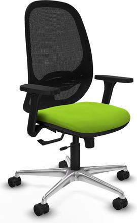 Piqueras y Crespo Stuhl mit R&uuml;ckenlehne aus zylindrischem Netzgewebe mit 3D-Armlehnen, h&ouml;henverstellbare Lendenwirbelst&uuml;tze, ausgestattet mit Syncro/Traslack und Schnei