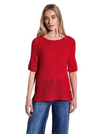 Street One Pull &agrave; Manches Courtes pour Femme, Glory Red, 38