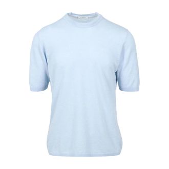 Paolo Pecora Rundhals-Pullover - - Knitwear - Herren - Blau - 2XL