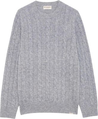 Roy Rogers Crew Cable Pullover - - Knitwear - Herren - Grau - M