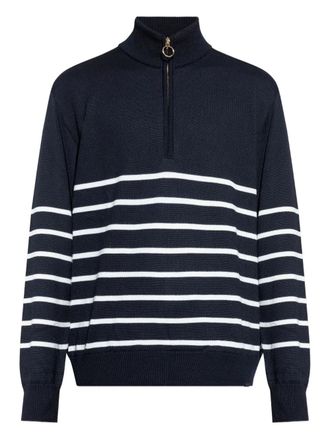 Paul & Shark pull en laine à col zippé - Bleu