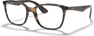 Ray-Ban Rb7066 Optics Dunkelbraun Fassung Klar Glas Polarisiert 52-17