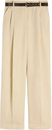 Max Mara Femme, Pantalons, Brun, Taille: 40 FR Pantalon large Sumero