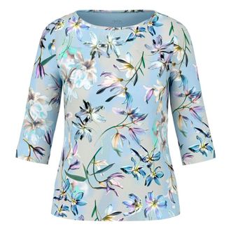 Marc Cain Femme, Blouses et Chemises, Bleu, Taille: 38 FR T-shirt flatteur