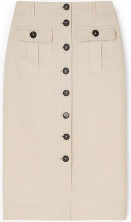 Motivi Femme, Jupes, Beige, Taille: 40 FR Midi Pencil Skirt