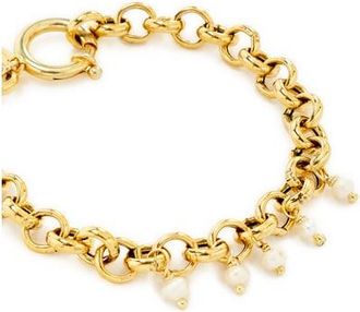 Hermina Athens Bracelet cha&icirc;ne Tiny Pearls Kyklos
