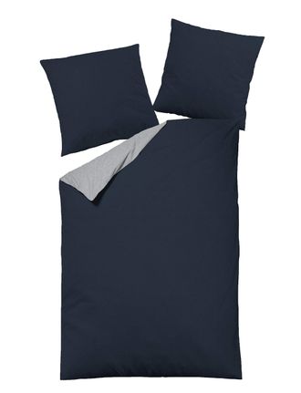 jilda-tex Biber Bettw&auml;sche Made IN Germany Melange 135x200 cm + 80x80 cm 100% Baumwolle Feinbiberbettw&auml;sche Edel-Flanell Verschiedene Gr&ouml;&szlig;en/Farben (Uni Hellgra