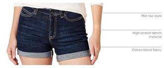 Amazon Essentials Short en jean pour femme 12,7 cm,Noir d&eacute;lav&eacute;,US 6 (EU S - M)