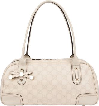 Gucci Crossbody Bags - Gucci Leather GG Monogram Princy Handbag - Gr. unisize - in Weiß - für Damen