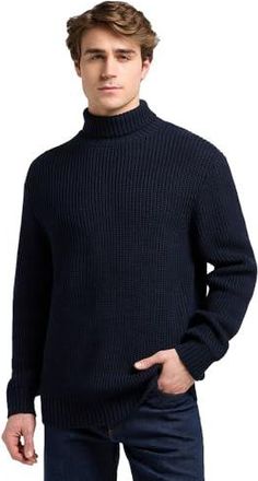Lee Heavy Turtle Neck Sweat-Shirt, Rivet Navy, M Homme