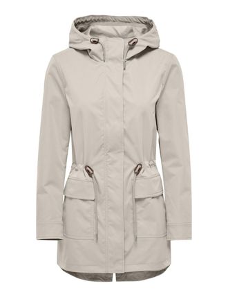Only Damen &Uuml;bergangsjacke ONLLouise Parka leichte Jacke mit Kapuze 15312869 Moonbeam S