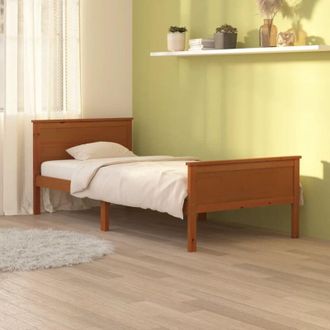 vidaXL Massivholzbett Honigbraun Kiefernholz 100x200 cm vidaXL