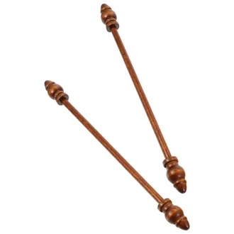 Angoily Holz Posteraufh&auml;nger 2 St&uuml;cke Retro Design Malerei Rahmen mit Lederseil Umweltfreundliche Holzstange f&uuml;r Wanddekoration Bildaufh&auml;nger f&uuml;r Poster und K