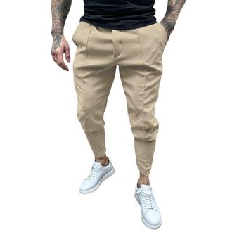 Generic Pantalon cargo pour homme - Solide et d&eacute;contract&eacute; - Pour le travail en plein air - Pour le fitness, kaki, XXL