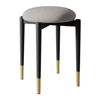 Generic Barhocker aus technischem Stoff, K&uuml;chen- und Esszimmerstuhl, Schminktischhocker mit 4 stabilen Metallbeinen, 29 cm x 46 cm