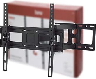 Hama Support Mural Full Motion pour TV écran Entre 81 cm et 165 cm (32 à 65), pivotable à 180 degrés, VESA 400 x 400, jusquà 35 kg de Charge supportée, Noi