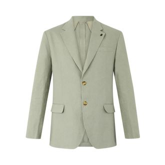 Liu Jo Homme, Vestes, Vert, Taille: XL Blazer Élégant en Lin pour Homme