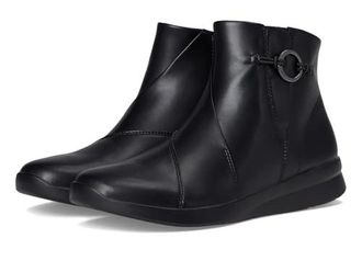Clarks Bottines Ellowyn Deva pour femme, cuir noir, 38.5 EU
