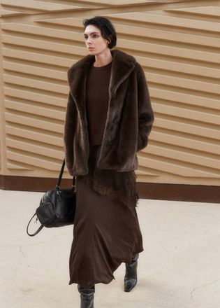 Mango Body combin&eacute; &agrave; dentelle chocolat - Femme - XS - MANGO