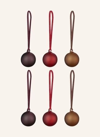 Blomus Blomus 6er-Set Weihnachtskugeln Juhla rot