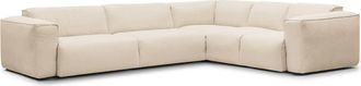 Studio Copenhagen home24 Ecksofa mit Rundecke Beige Webstoff Saia 325 x 71 x 260cm Ecke davorstehend rechts Modern