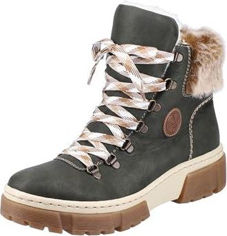 Rieker Femme X8647 Botte Tendance, grün, 36 EU