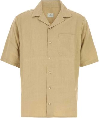 Le Kasha Homme, Chemises, Beige, Taille: XL Linen Shirt