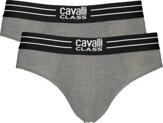Cavalli Homme, Sous-v&ecirc;tements, Gris, Taille: 2XL Bi-Pack Slip